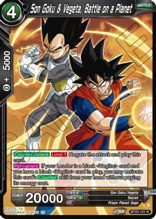 Son Goku & Vegeta, Battle on a Planet - Legend of the Dragon Balls ...