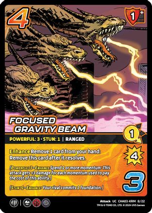 Focused Gravity Beam - Challenger Series: Godzilla - UniVersus