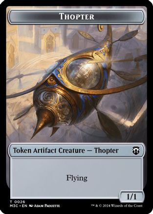 Thopter (Ripple Foil) // Copy Double-Sided Token - Commander: Modern ...