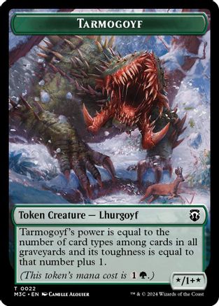 Tarmogoyf (Ripple Foil) // Saproling Double-Sided Token - Commander ...