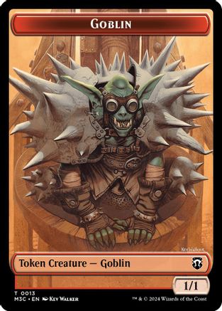 Goblin (Ripple Foil) // Tarmogoyf Double-Sided Token - Commander ...