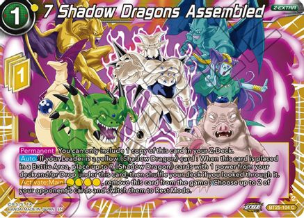 7 Shadow Dragons Assembled - Legend of the Dragon Balls - Dragon Ball ...