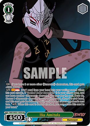 Ilia Amitola (OFR) - RWBY Premium Booster - Weiss Schwarz
