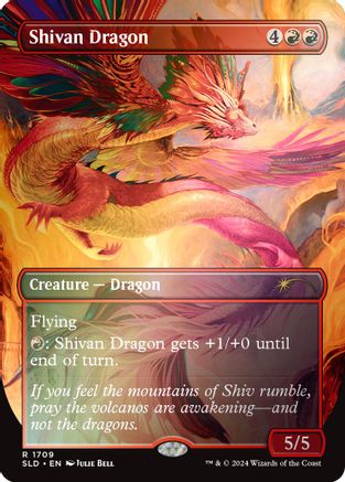 Shivan Dragon (Rainbow Foil) - Secret Lair Drop Series - Magic: The ...