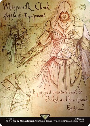 Whispersilk Cloak (Rainbow Foil) - Secret Lair Drop Series - Magic: The ...
