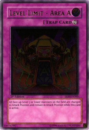 Level Limit - Area A (UTR) - Elemental Energy - YuGiOh