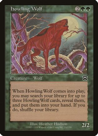 Howling Wolf - Mercadian Masques - Magic: The Gathering