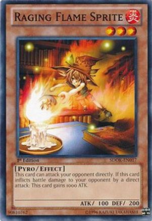 Raging Flame Sprite - Structure Deck: Onslaught of the Fire Kings - YuGiOh