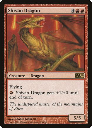Shivan Dragon - Magic 2014 (M14) - Magic: The Gathering