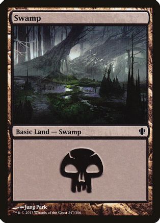 Swamp (347) - Commander 2013 - Magic: The Gathering