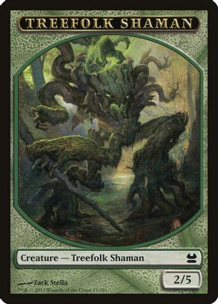 Treefolk Shaman Token - Modern Masters - Magic: The Gathering