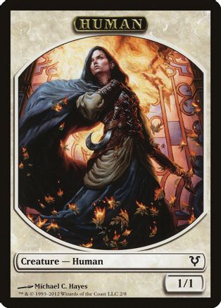 Human Token (2) - Avacyn Restored - Magic: The Gathering