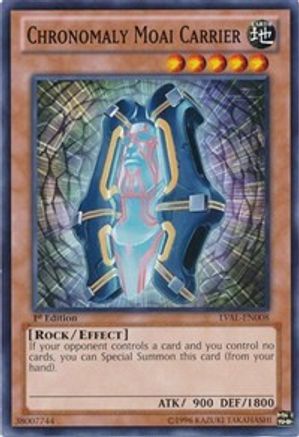 Chronomaly Moai Carrier - Legacy of the Valiant - YuGiOh