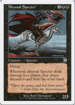 Abyssal Specter - Deckmasters Garfield vs Finkel - Magic: The Gathering