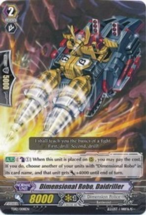 Dimensional Robo, Daidriller - Trial Deck 12: Dimensional Brave Kaiser ...