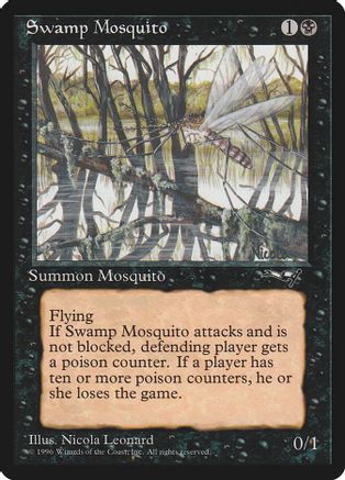 Swamp Mosquito (Fallen Tree) - Alliances - Magic: The Gathering