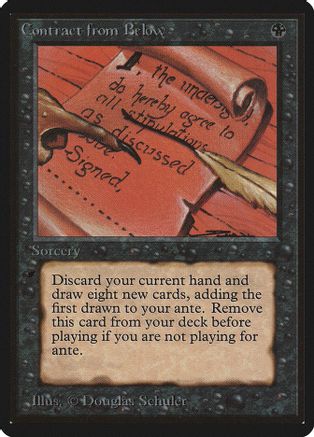 Contract from Below - Beta Edition - Magic: The Gathering