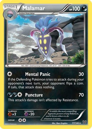 Malamar (77) - XY Base Set - Pokemon