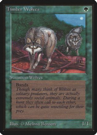 Timber Wolves - Beta Edition - Magic: The Gathering