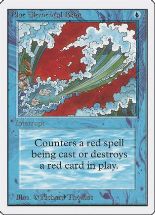 Blue Elemental Blast - Unlimited Edition - Magic: The Gathering