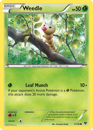 Weedle - XY Base Set - Pokemon