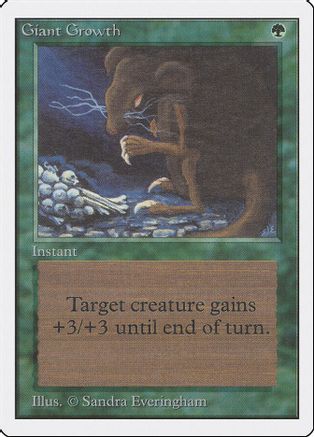 Giant Growth - Unlimited Edition - Magic: The Gathering