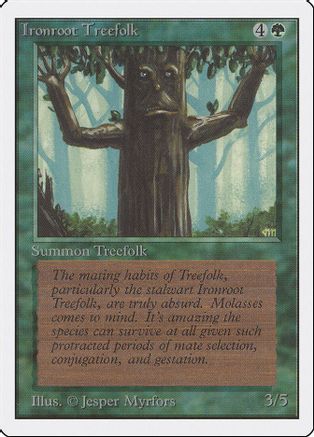 Ironroot Treefolk - Unlimited Edition - Magic: The Gathering