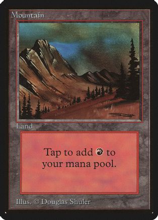 Mountain (C) - Beta Edition - Magic: The Gathering