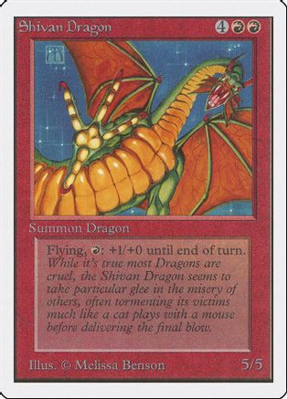 Shivan Dragon - Unlimited Edition - Magic: The Gathering