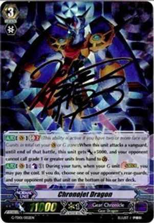 Chronojet Dragon (Signed Foil) - G-TD01: Awakening Of The ...
