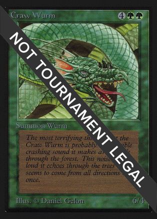 Craw Wurm (IE) - International Edition - Magic: The Gathering