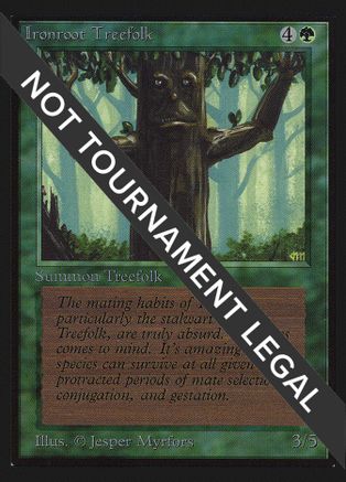 Ironroot Treefolk (IE) - International Edition - Magic: The Gathering