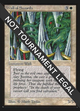 Wall of Swords (IE) - International Edition - Magic: The Gathering