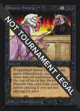 Demonic Attorney (CE) - Collector's Edition - Magic: The Gathering