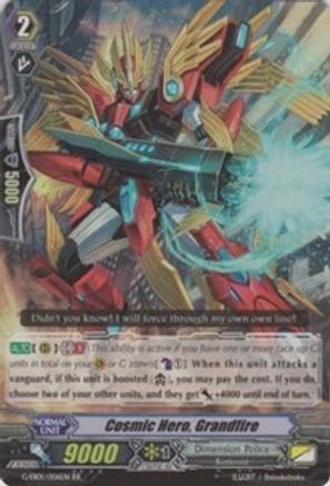 Cosmic Hero, Grandfire - G-EB01: Cosmic Roar - Cardfight Vanguard