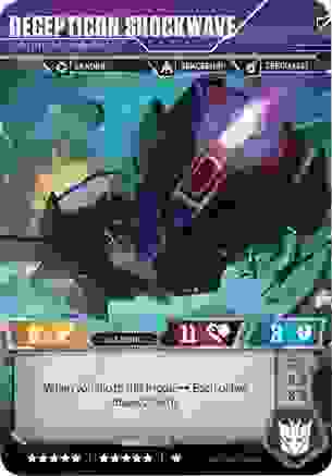 Decepticon Shockwave - Cybertron Commander - Wave 1 - Transformers TCG