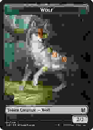 Satyr // Wolf Double-sided Token - Theros Beyond Death - Magic: The ...