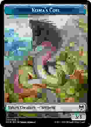 Human Warrior // Koma's Coil Double-sided Token - Kaldheim - Magic: The ...