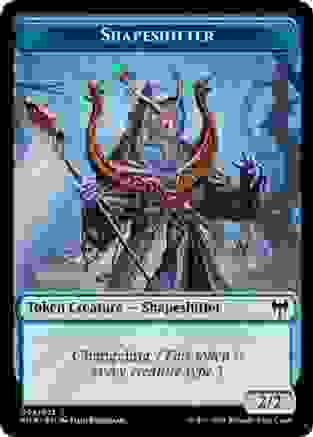 Human Warrior // Shapeshifter Double-sided Token - Kaldheim - Magic ...