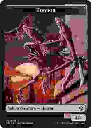 Zombie // Horror Double-sided Token - Commander 2021 - Magic: The Gathering