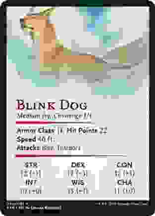 Blink Dog Art Card - Art Series: Adventures in the Forgotten Realms ...