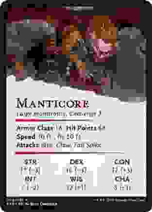 Manticore Art Card - Art Series: Adventures in the Forgotten Realms ...