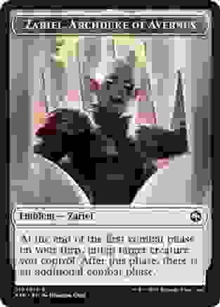 Treasure // Emblem - Zariel, Archduke of Avernus Double-sided Token ...