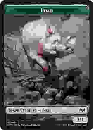 Human (001) // Boar Double-sided Token - Innistrad: Crimson Vow - Magic ...