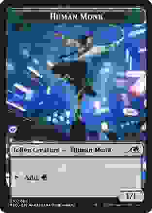 Samurai (003) // Human Monk (010) Double-sided Token - Kamigawa: Neon ...