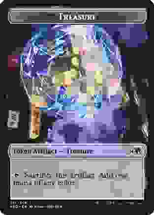 Samurai (003) // Treasure (017) Double-sided Token - Kamigawa: Neon ...