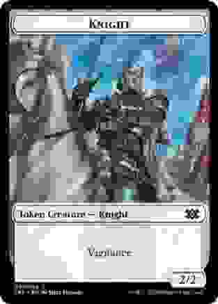 Worm // Knight Double-sided Token - Double Masters 2022 - Magic: The ...