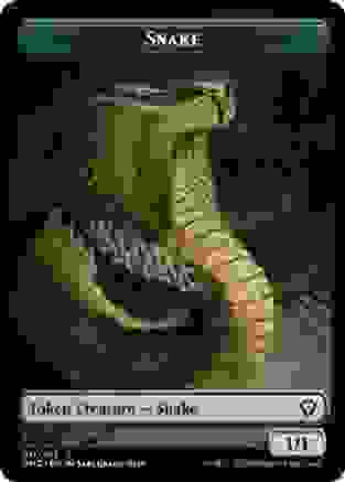 Human // Snake Double-sided Token - Commander: Dominaria United - Magic ...