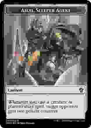 Soldier // Emblem - Ajani, Sleeper Agent Double-sided Token - Dominaria ...