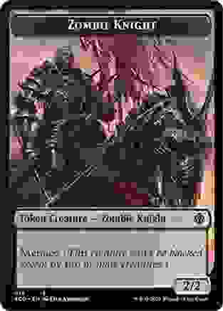 Zombie // Zombie Knight Double-sided Token - Starter Commander Decks ...
